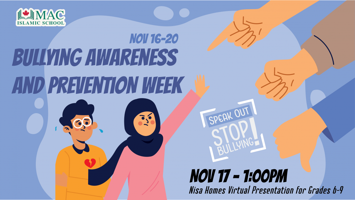 Bullying Awareness and Prevention Week – MAC Islamic School