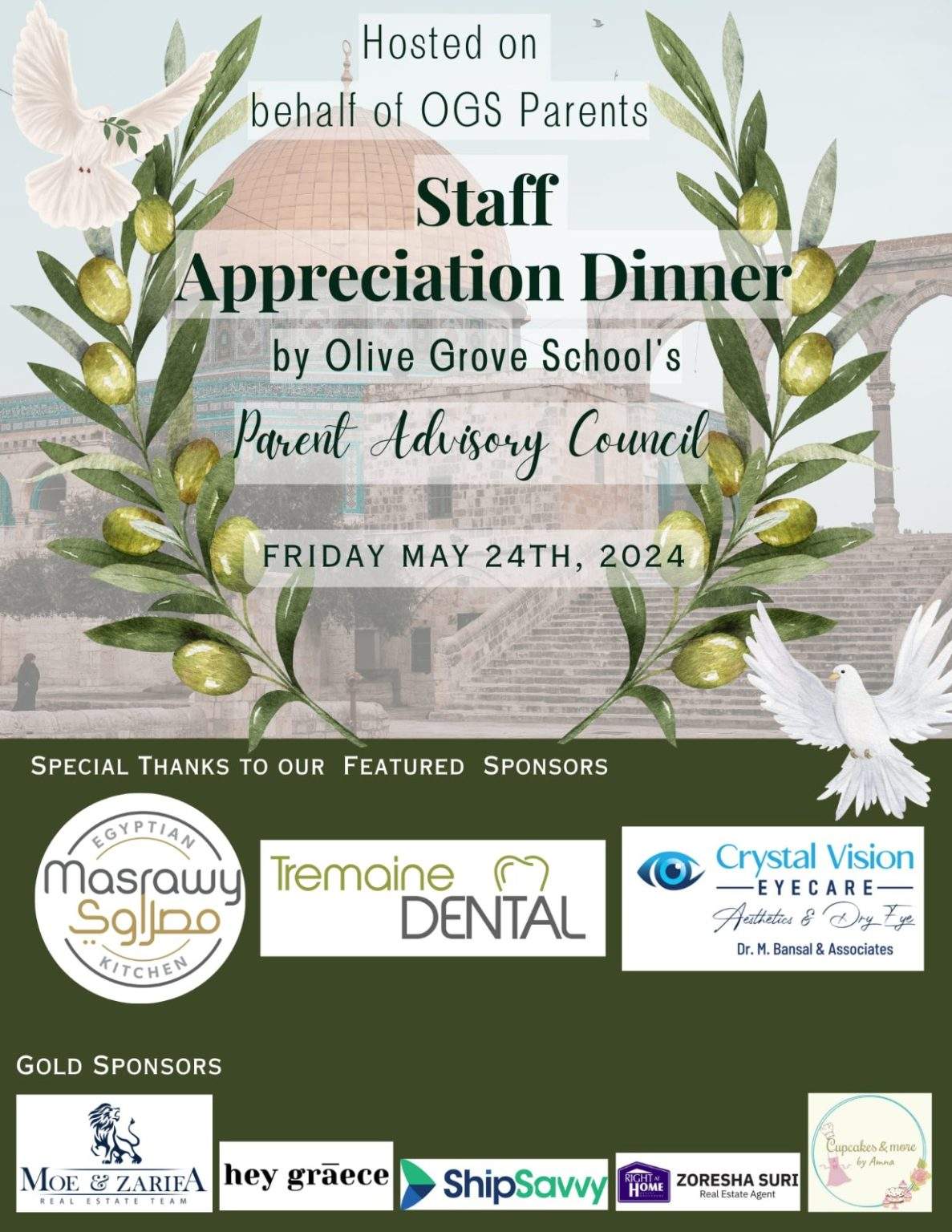 Staff Appreciation Dinner 2024 – Olive Grove School